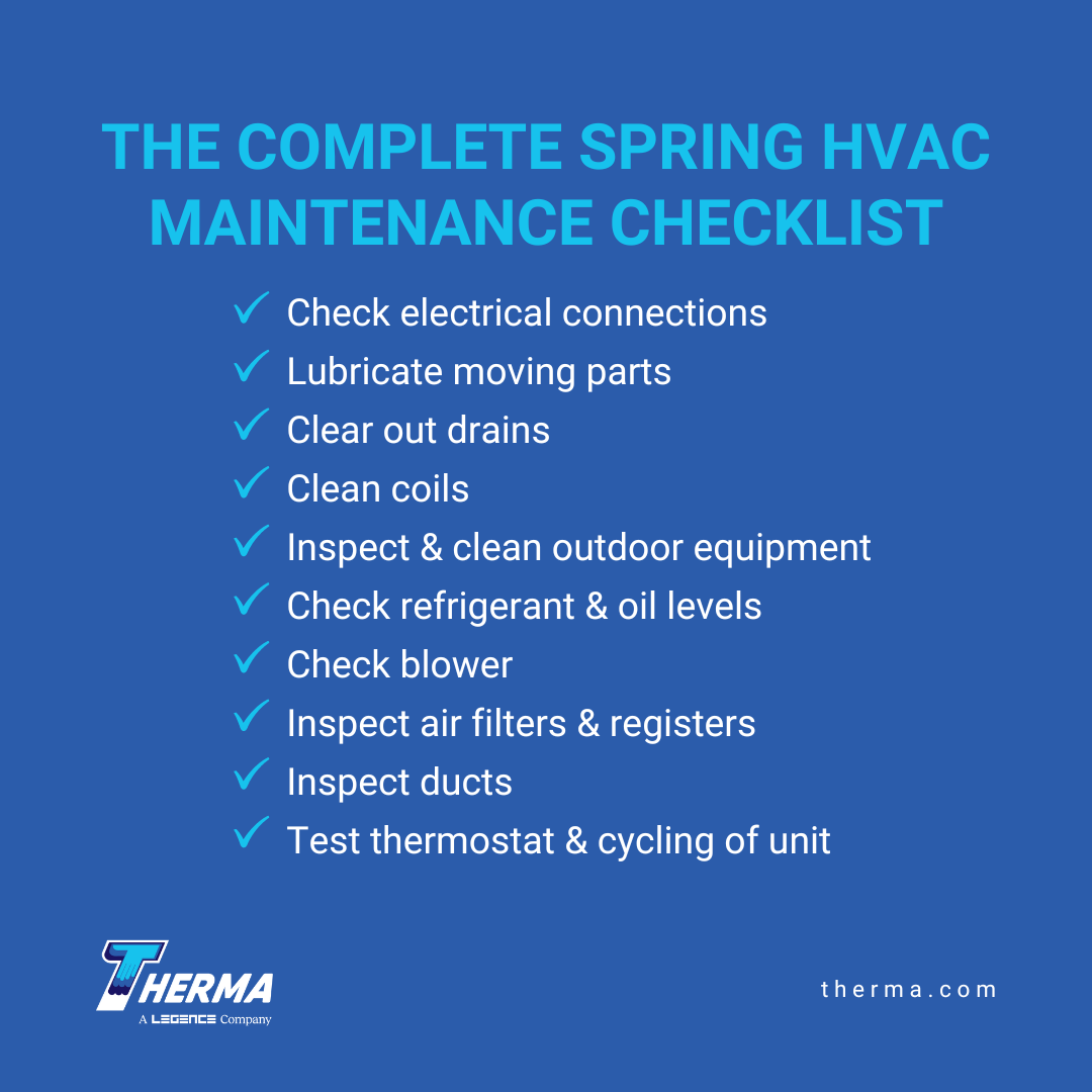 The Complete Spring HVAC Maintenance Checklist - Therma